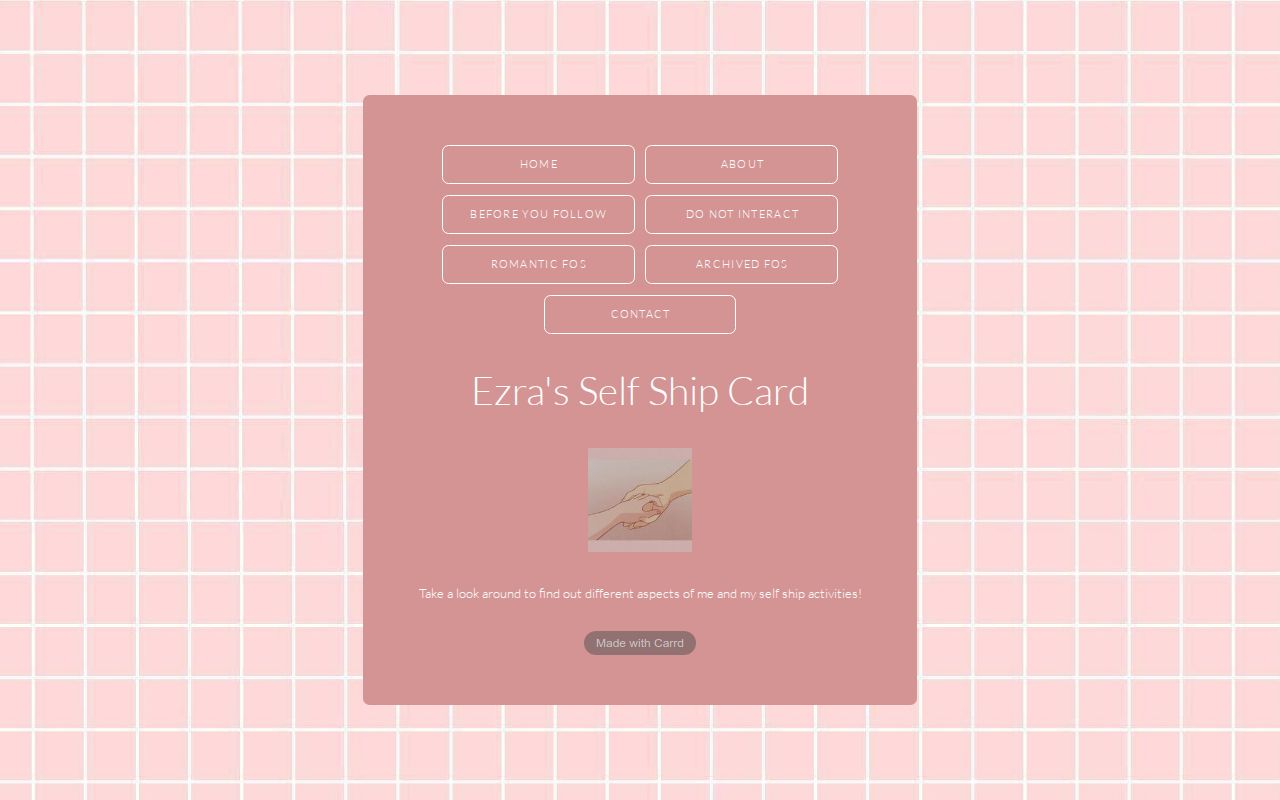 Ezra's Self Ship Card